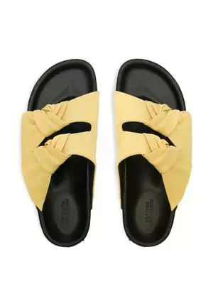 Isabel Marant Étoile Lennyo Bow-embellished Sandals - Yellow