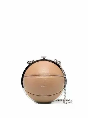 Amiri Basketball Logo-print Shoulder Bag - Neutrals