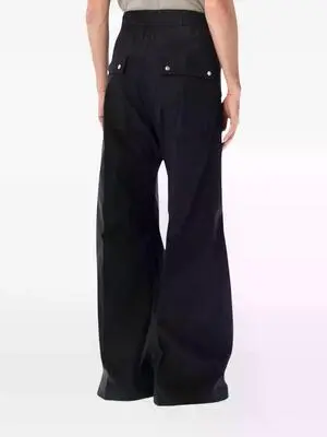 Rick Owens Drawstring Trousers With Zip Closure