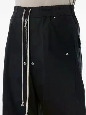 Rick Owens Drawstring Trousers With Zip Closure