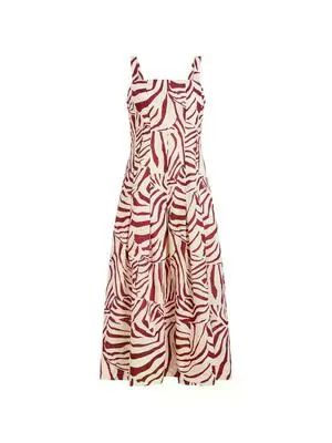 MARIE OLIVER Dixon Zebra-print Midi Dress