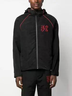 Palm Angels Logo-embroidered Shell Jacket