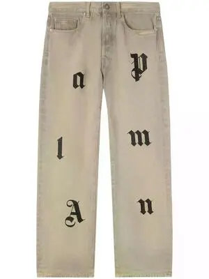 Palm Angels Logo-patch Loose Jeans