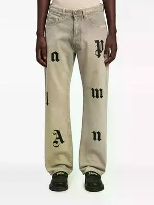 Palm Angels Logo-patch Loose Jeans