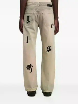 Palm Angels Logo-patch Loose Jeans