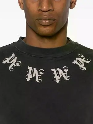 Palm Angels Monogram-print Cotton T-shirt