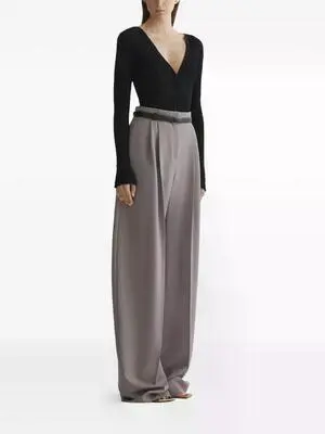MUGLER High-waisted Wide-leg Trousers