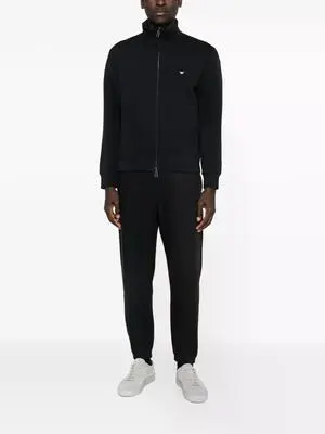 Emporio Armani Zip Mock-neck Sweatshirt