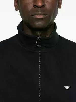 Emporio Armani Zip Mock-neck Sweatshirt