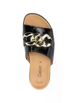 Gabor Chain-embellished Platform Sandals