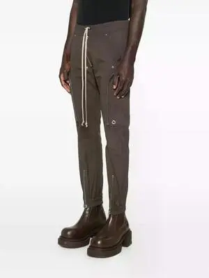 Rick Owens Bauhaus Zip Cargo Pants - Brown