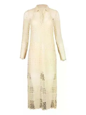 Zimmermann Wanderlust Crochet Sun Dress - Neutrals