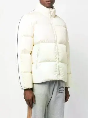 Palm Angels Padded Short Jacket With Logo Trim