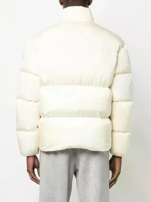 Palm Angels Padded Short Jacket With Logo Trim