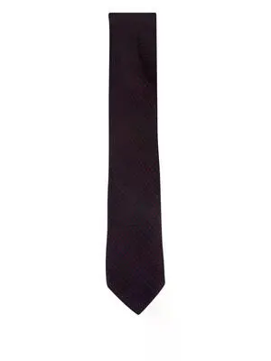 Zegna Woven Neck Tie - Red
