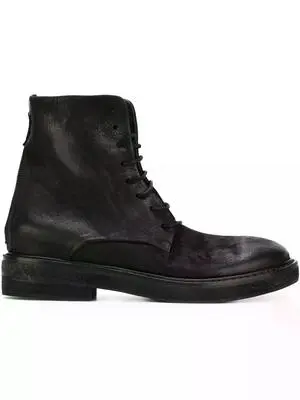 Marsèll Distressed Leather Combat Boots