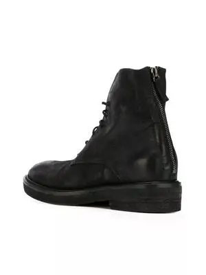 Marsèll Distressed Leather Combat Boots