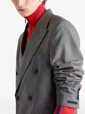 Prada Double-breasted Peak-lapels Blazer