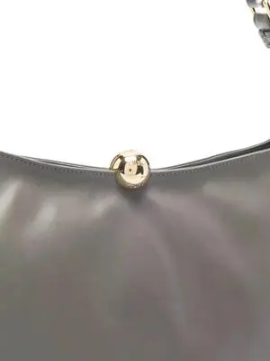 Furla Leather Shoulder Bag With Gold-tone Hardware - Grey