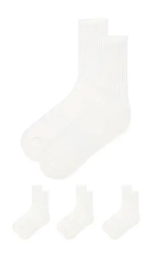 SKIMS Tube Crew Sock 3 Pack - Chalk