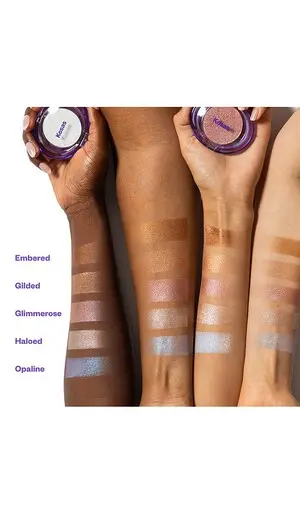 KOSAS Shiny Objects Wet Glisten Powder Highlighter For Face + Eyes - Haloed