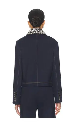 Veronica Beard Embellished Barrington Jacket - Midnight Wash