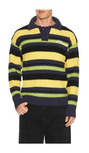 PLEASURES Cooper Polo Sweater