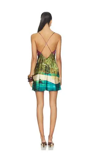 DONDE ESTEBAN La Sierra Silk Mini Dress