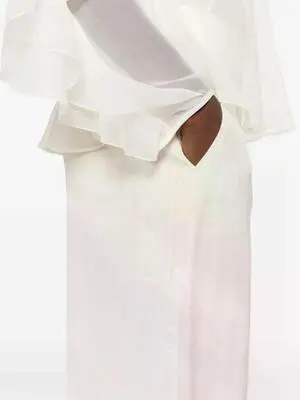 FORTE_FORTE Cropped Wide Leg Trousers - Neutrals