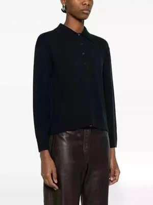 Max Mara Button-up Collar Polo Top