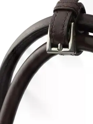 Prada Buckled Suede Tote Bag - Brown