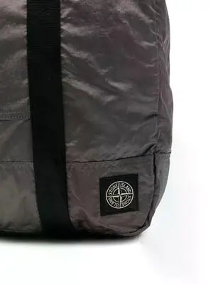 Stone Island Logo-patch Nylon Metal Tote Bag - Grey