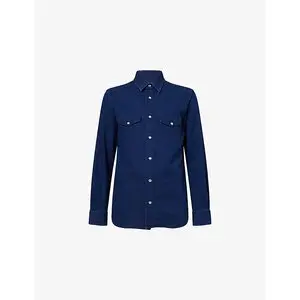 TOM FORD Curved-hem Slim-fit Denim Shirt