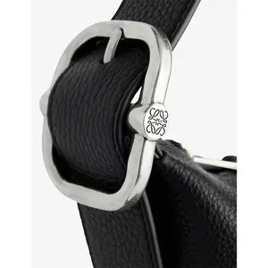 Loewe Loop Leather Hobo Bag - Black
