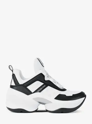 Michael Kors Olympia Logo Debossed Trainer - Black
