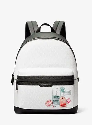 Michael Kors Signature Logo Backpack - White