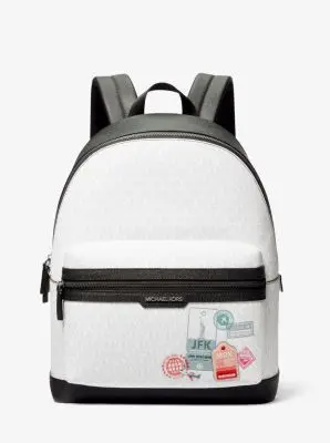 Michael Kors Signature Logo Backpack - White