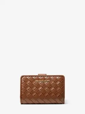 Michael Kors Jet Set Medium Woven Wallet - Brown