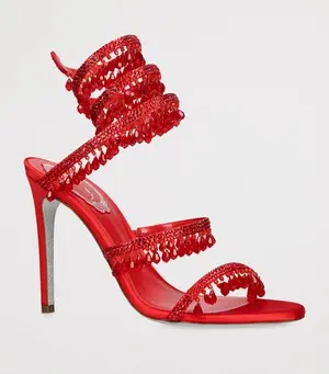 Rene Caovilla Chandelier Heeled Sandals - Red