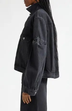 Sacai Balloon Sleeve Denim Trucker Jacket