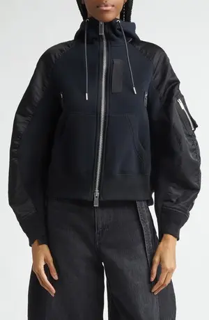 Sacai Fleece Sweatshirts Hoodies For Women