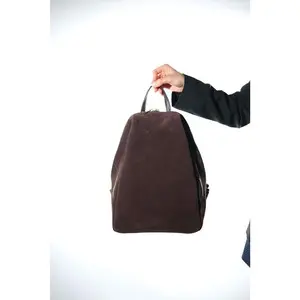 FOREVER & ALWAYS SHOES Josh Leather Backpack - Brown Suede