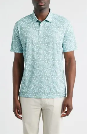 SWANNIES Breeze Floral Performance Golf Polo