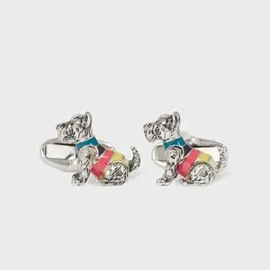 Paul Smith Artist Stripe Dog' Cufflinks - Multicolour