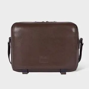 Paul Smith Small Leather Messenger Bag - Brown