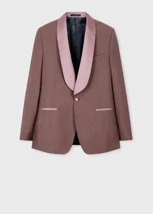 Paul Smith Dark Mauve Wool-mohair Evening Blazer
