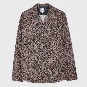 Paul Smith Dusky 'leopard' Print Viscose Shirt