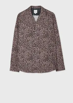Paul Smith Dusky 'leopard' Print Viscose Shirt