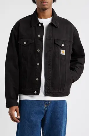Carhartt Work In Progress Everson Denim Trucker Jacket