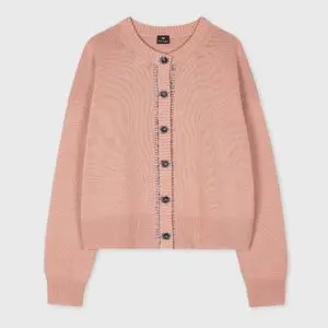 Pink Merino Wool Cardigans